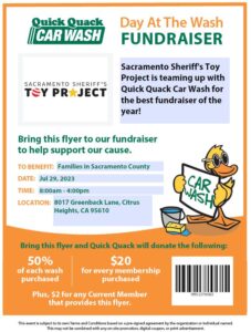 Quick Quack Car Wash Fundraiser!!! - Toy Project